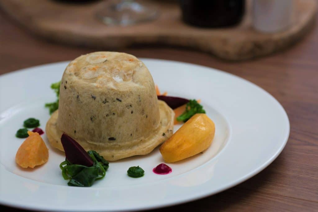 Wild Mushroom, Celeriac & Pearl Onion Pudding (Vegan) - The Pie Life